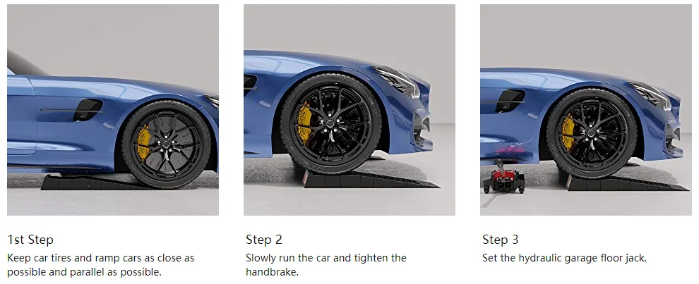 3 Ton Heavy Duty Truck Ramps - Ideal for Vehicle Maintenance