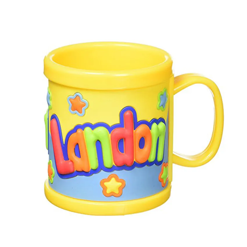 Wholesale Cheap Plastic Rubber Kids Coffee Personalized Mug