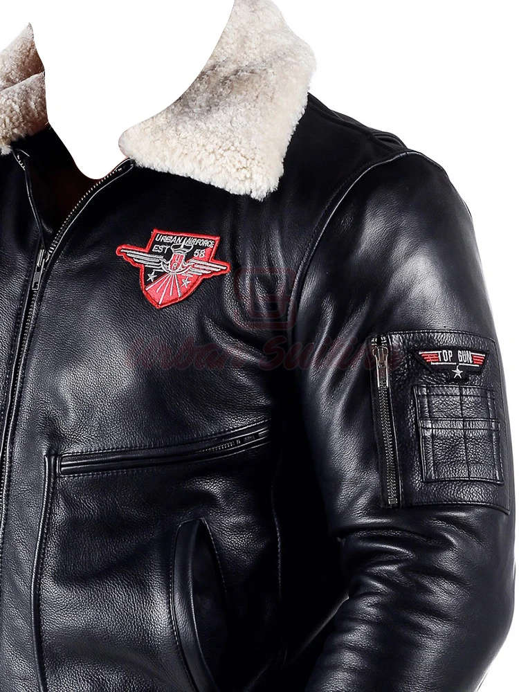 Best Prices Wholesale Leather Clothing Aviator Original Real Shearling ...