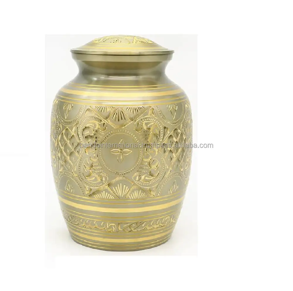 Wholesale Indian Handicrafts Brass Cremation Urns High Quality Funeral ...
