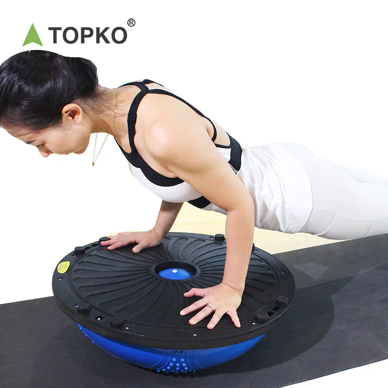 Topko Pilates Fitness Wave Speed Ball With Resistance Band Massage ...