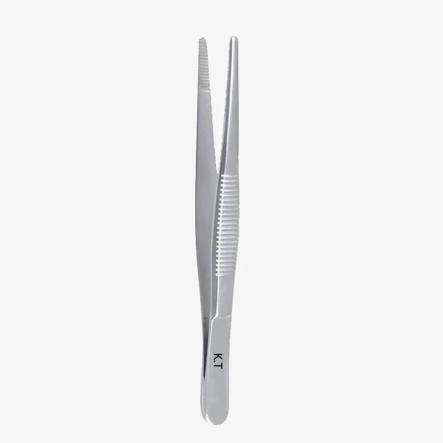 Professional Stainless Steel Surgical Tools Dressing Forceps With Serrated Tips For Medical ...