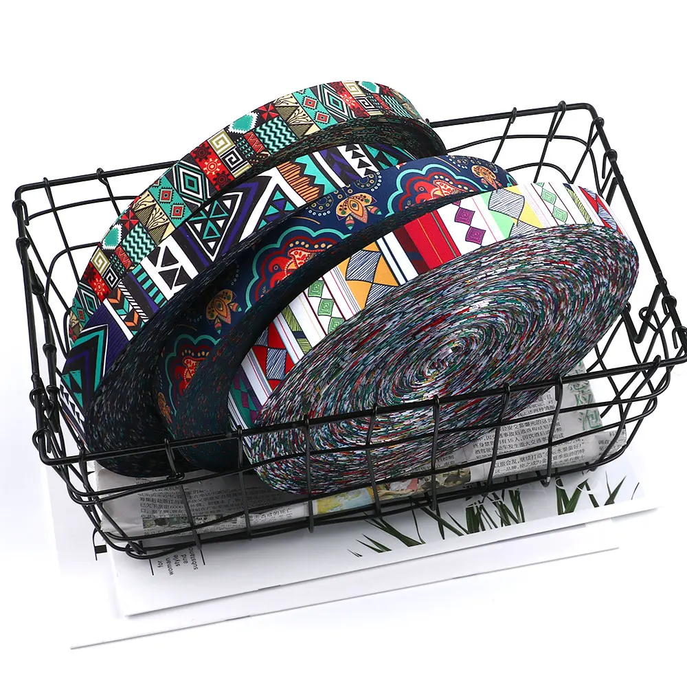 Custom Sublimation Printing Polyester Nylon Webbing Rainbow Webbing For ...