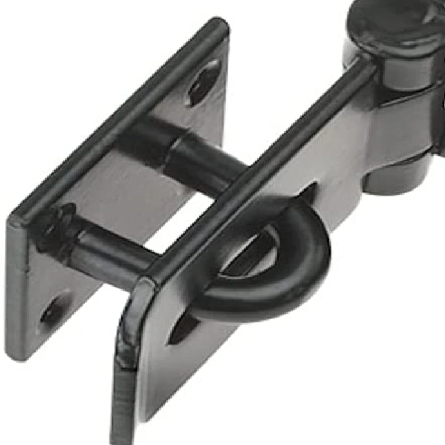 Heavy Duty Security Swivel Locking Bar Hasp And Staple - Black - Buy ...