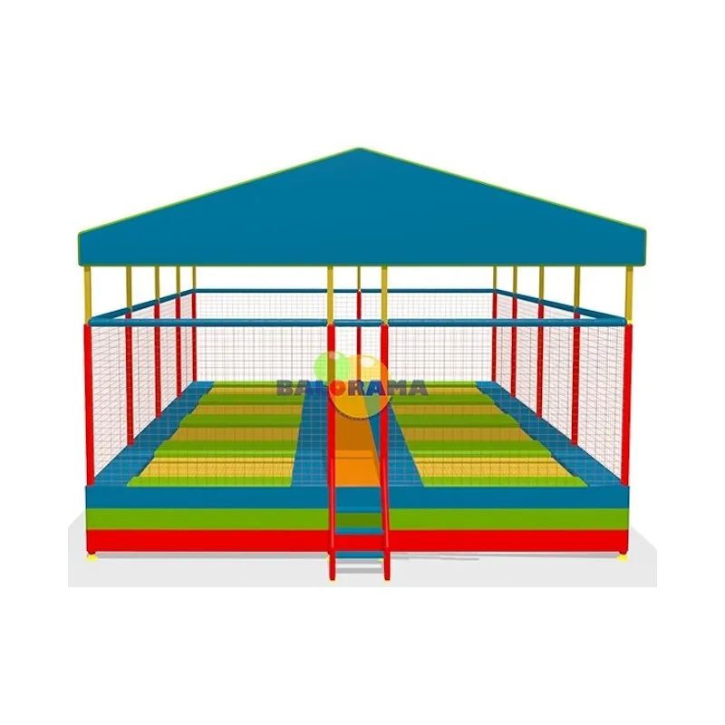 Commercial Trampoline with Roof, Trampoline Park, Super Jump Trampoline ...