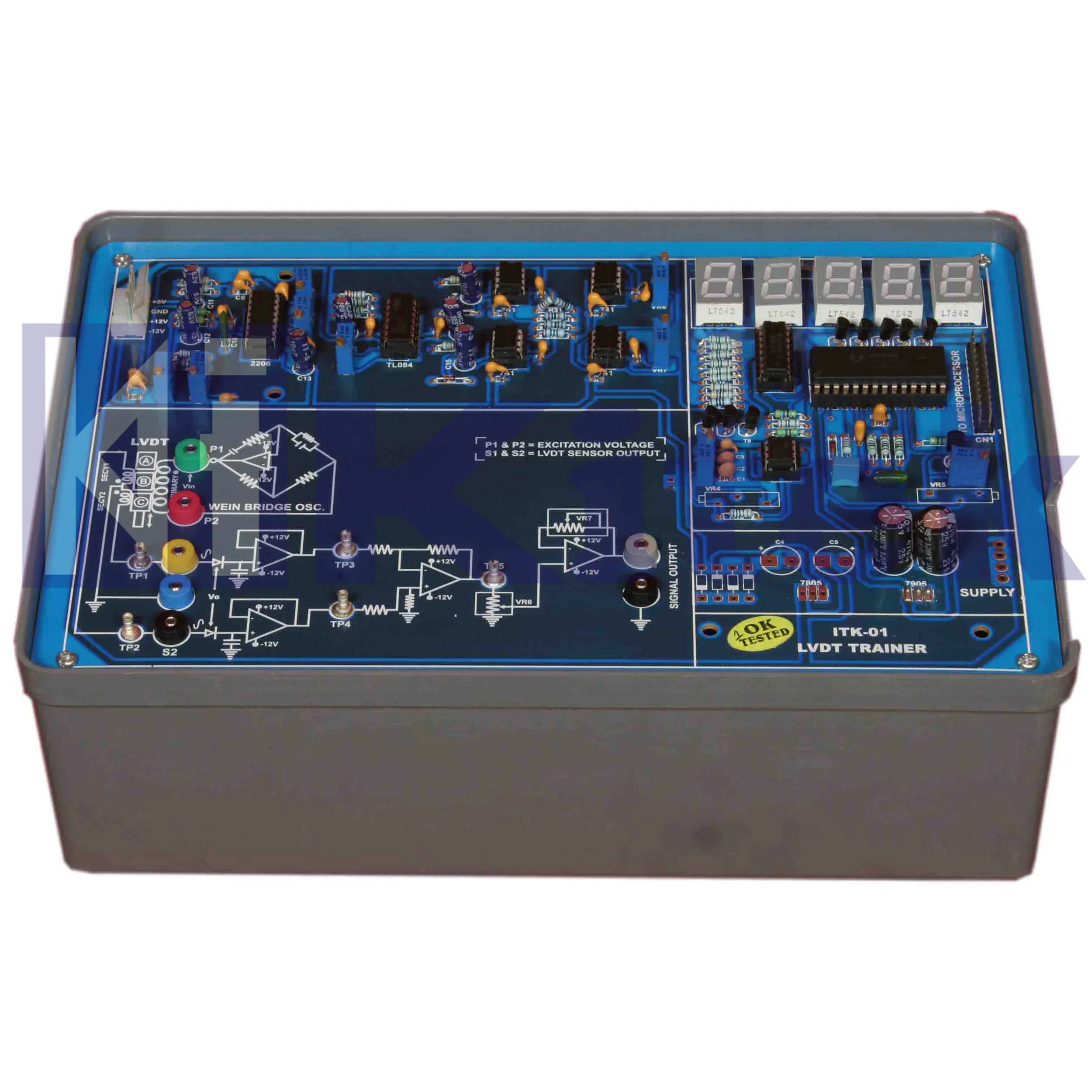 Displacement Measurement Using Lvdt Trainer Kit By Kitek