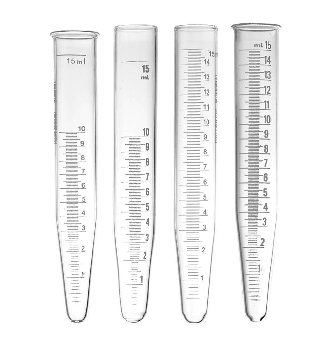 Centrifuge Tube Graduated Conical Bottom Chemistry Glassware ...