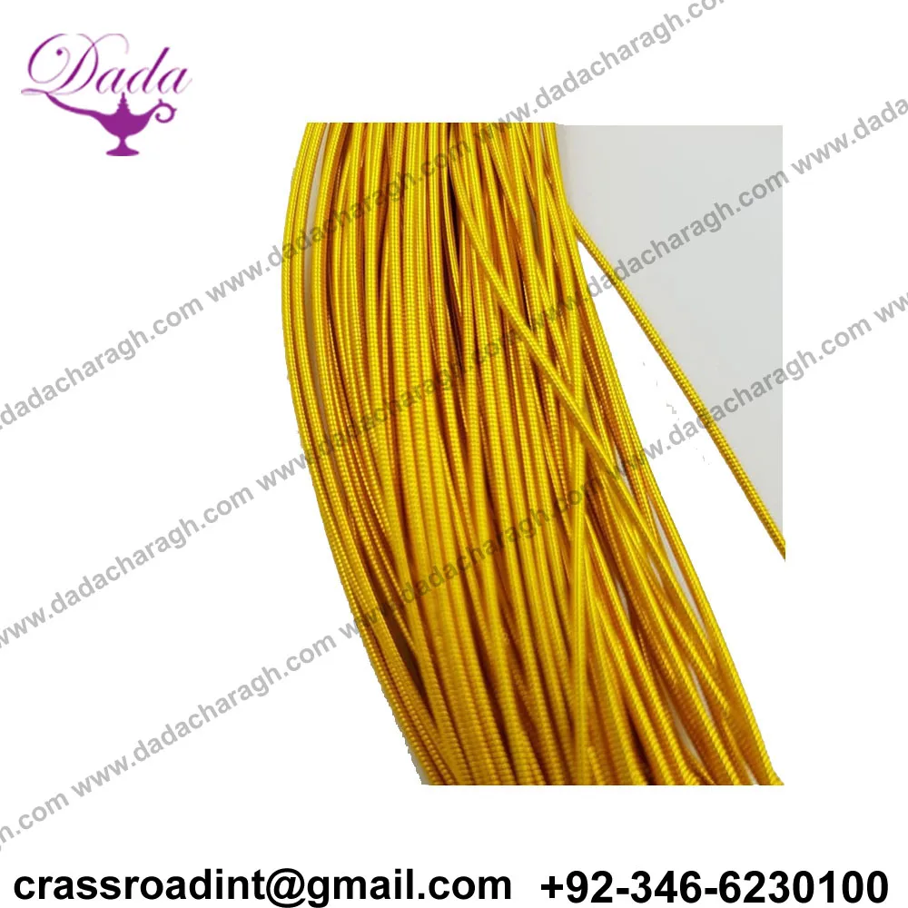 French Metallic Gimp Copper Bullion Wire Wire For Embroidery Work ...