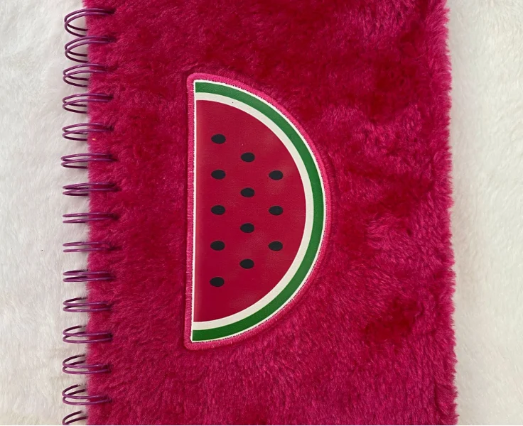 Fuzzy Plush Diary Journal For Girls Creatives Fruit Plush Girls Journal ...