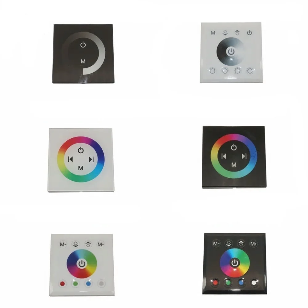 Tm06 Tm07 Tm08 Dc12v-24v Wall Mounted Single Color/ct/rgb Led Touch ...