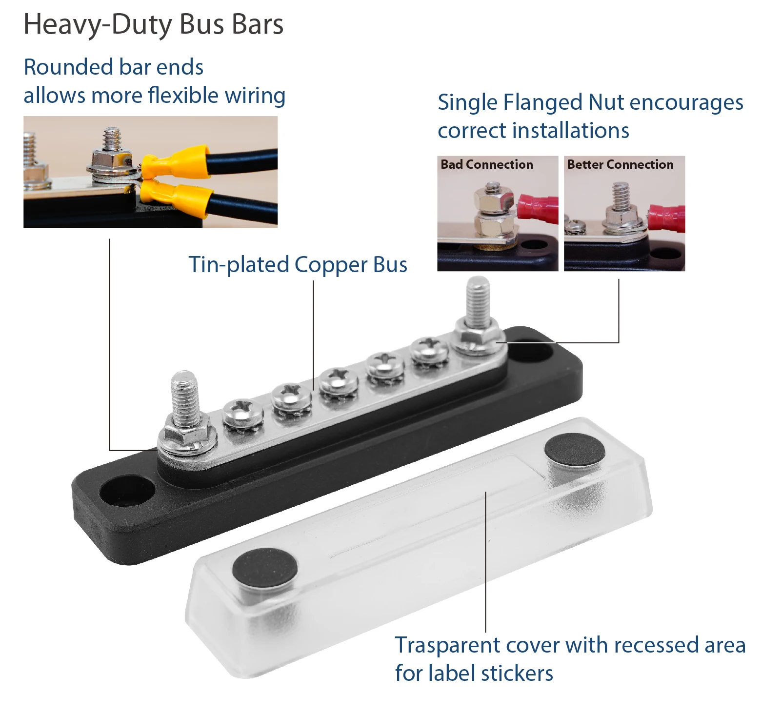 YIS Marine Heavy Duty Bus bar 150A Imperial Threading| Alibaba.com