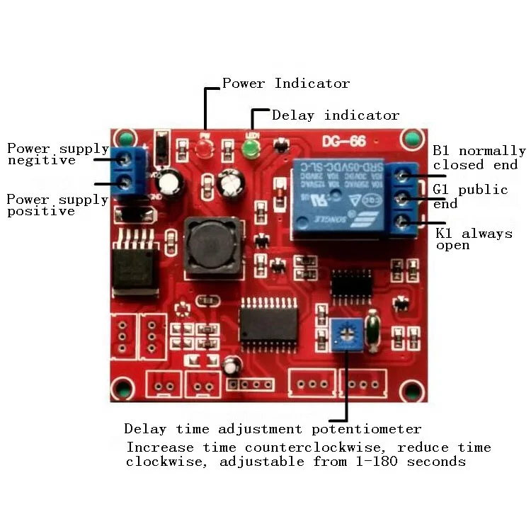Taidacent 24v Audio Signal Input Trigger Relay Sound Sensor Delay Relay ...
