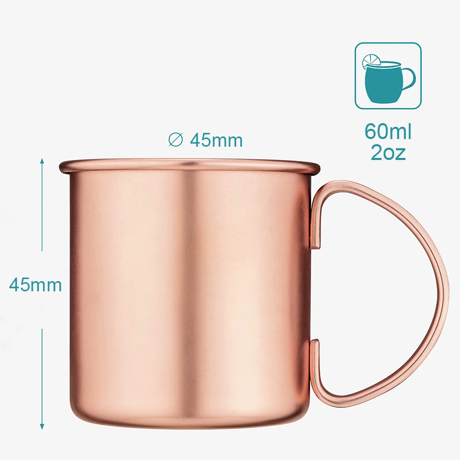 Custom 2oz Stainless Steel Coffee Beer Cups - Durable & Sustainable