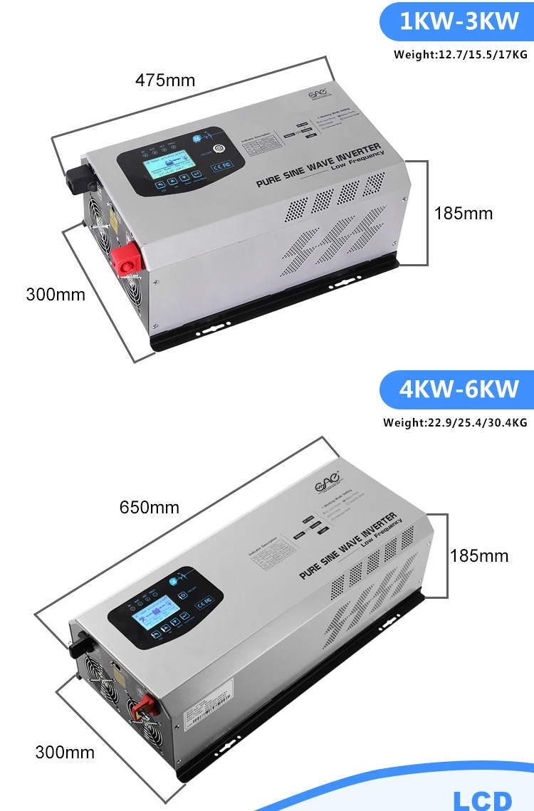 6000W Pure Sine Wave Inverter - Reliable Power Solutions