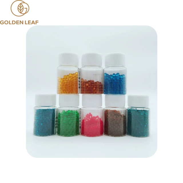 Capsules Pop into Cigarette Filter Rod - Bursting Beads