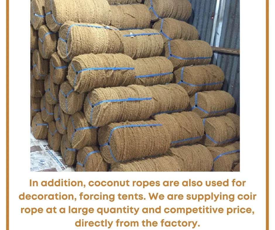 Eco Friendly Coco Rope Coconut Fibre Rope Various Size Durable And ...