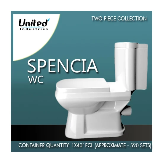 Spencia WC Two Piece - Modern Bathroom Sets by United Industries