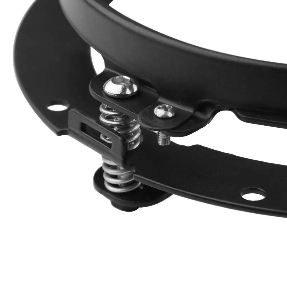 Black Chrome 7inch Round Headlight Ring Mounting Bracket For 7" Led ...