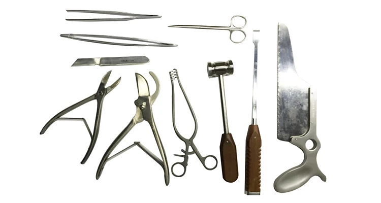 Surgical Instruments Autopsy Instrument Set Human Anatomy Dissection ...