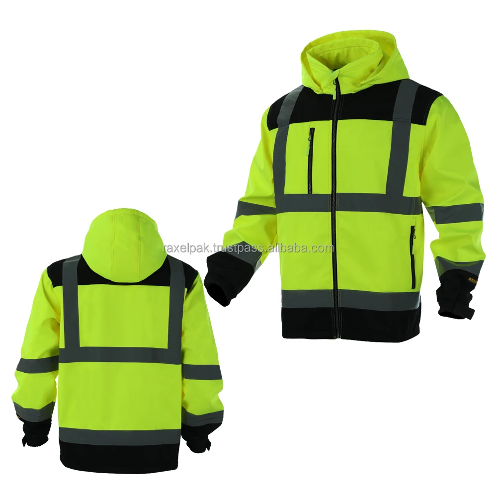 Safety Reflective Jacket Strip Mesh Fabric Construction Security Work ...