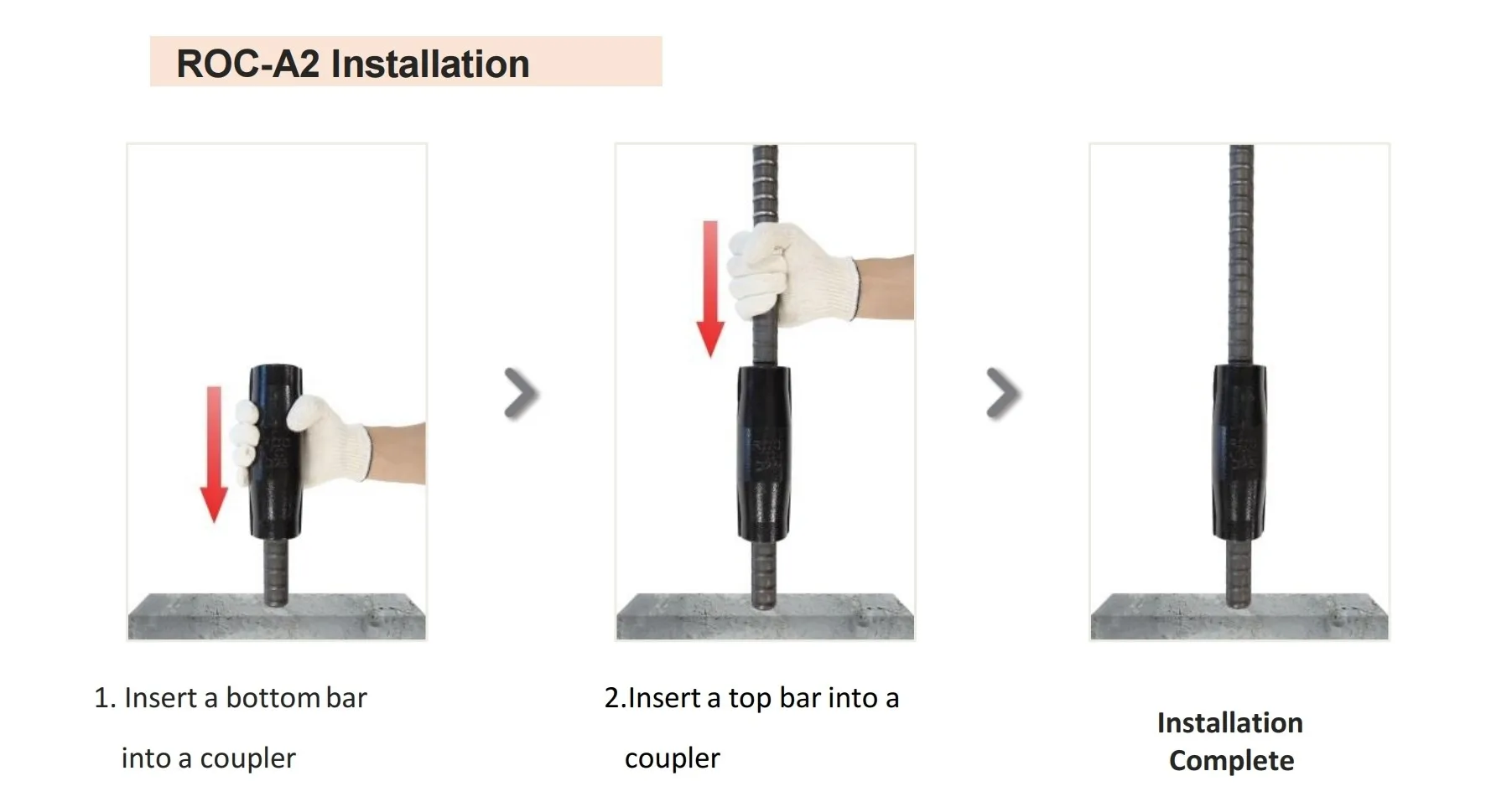 Korean Mechanical Splice Roc Building Materials Rebar Lock Coupler One ...