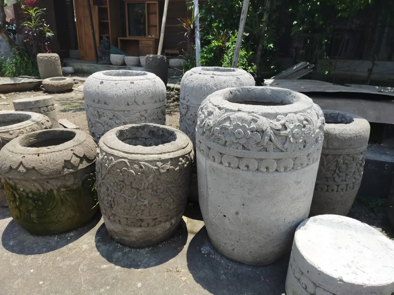 Alibaba.com: Bali Stone Planer Pots Carving, Handcrafted Design ...