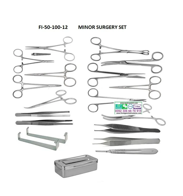 Surgical Complete Minor Surgery Instruments Set Of 38 Pcs Made Of ...