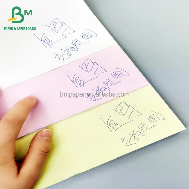 50gsm 55gsm Colored Carbonless Ncr Paper Blank Receipt Paper Ncr ...