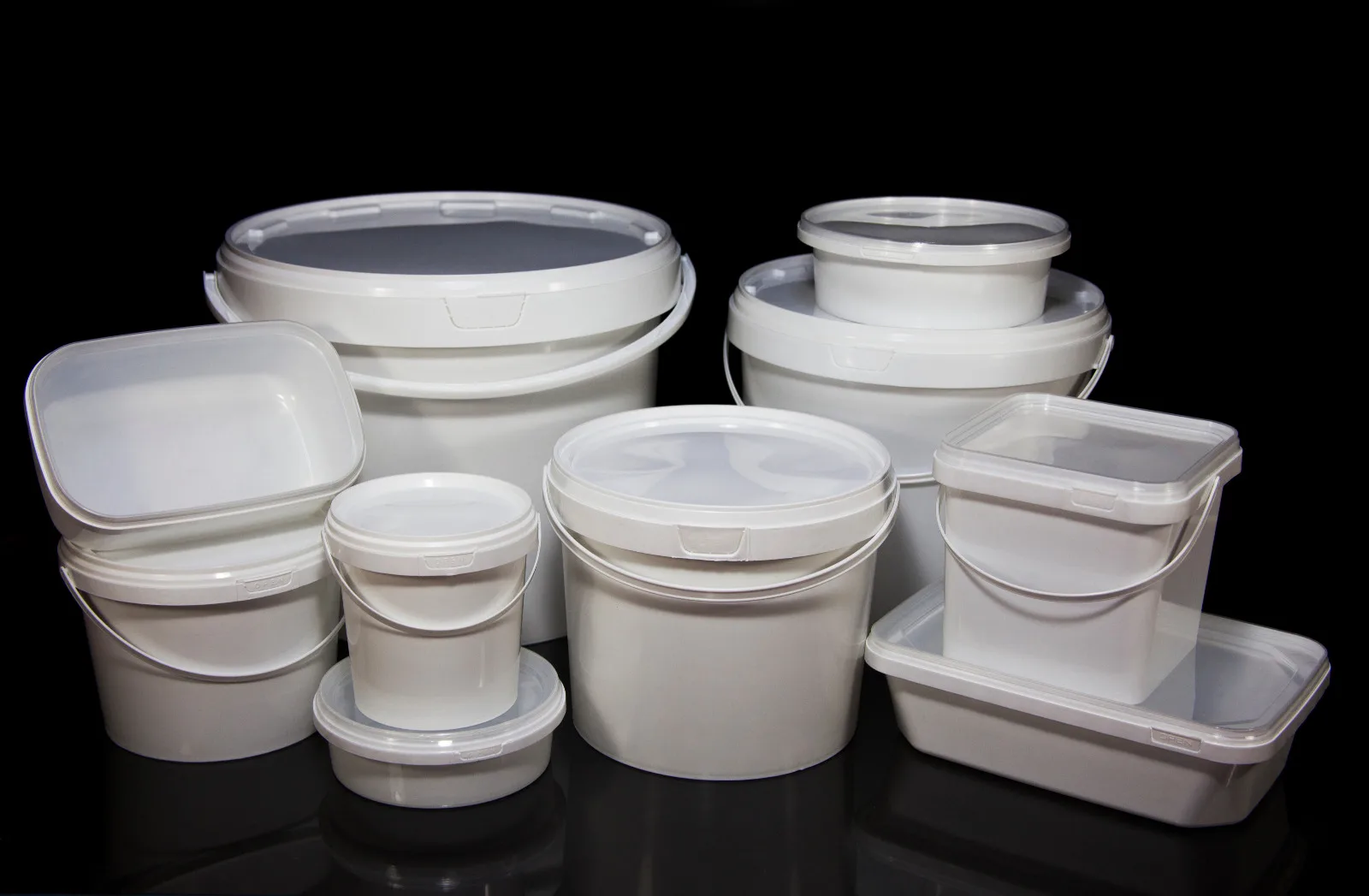 Ice Cream Packaging Box Plastic Package Bucket Round Clear Plastic ...