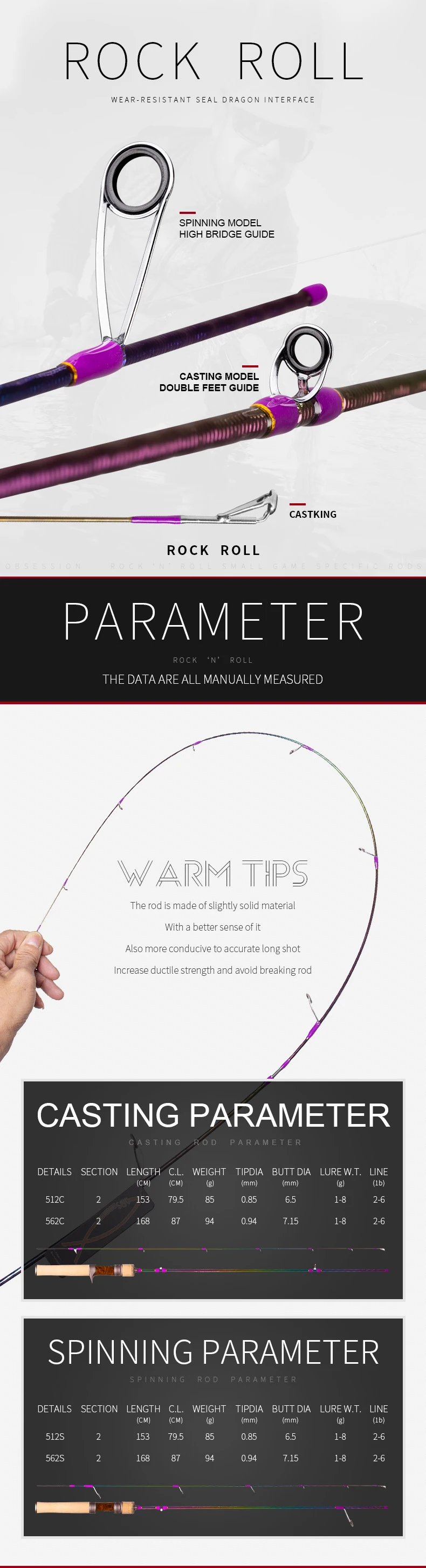 OBSESSION ROCK "N" ROLL - Ultra Light Trout Fishing Rod