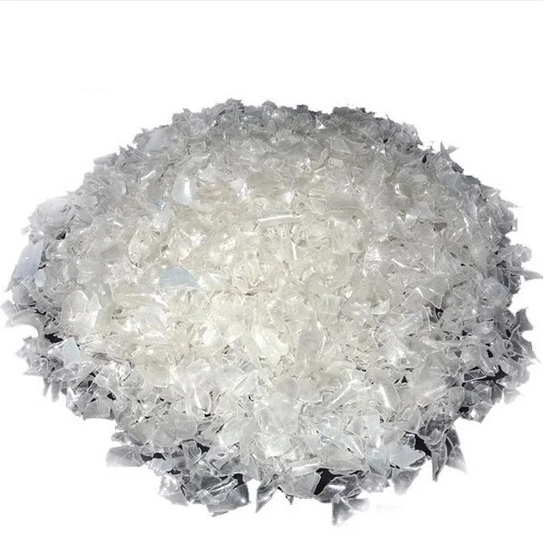 Pet Flakes : 100% Clear Recycled Plastic Scraps/cold And Hot Washed Pet ...