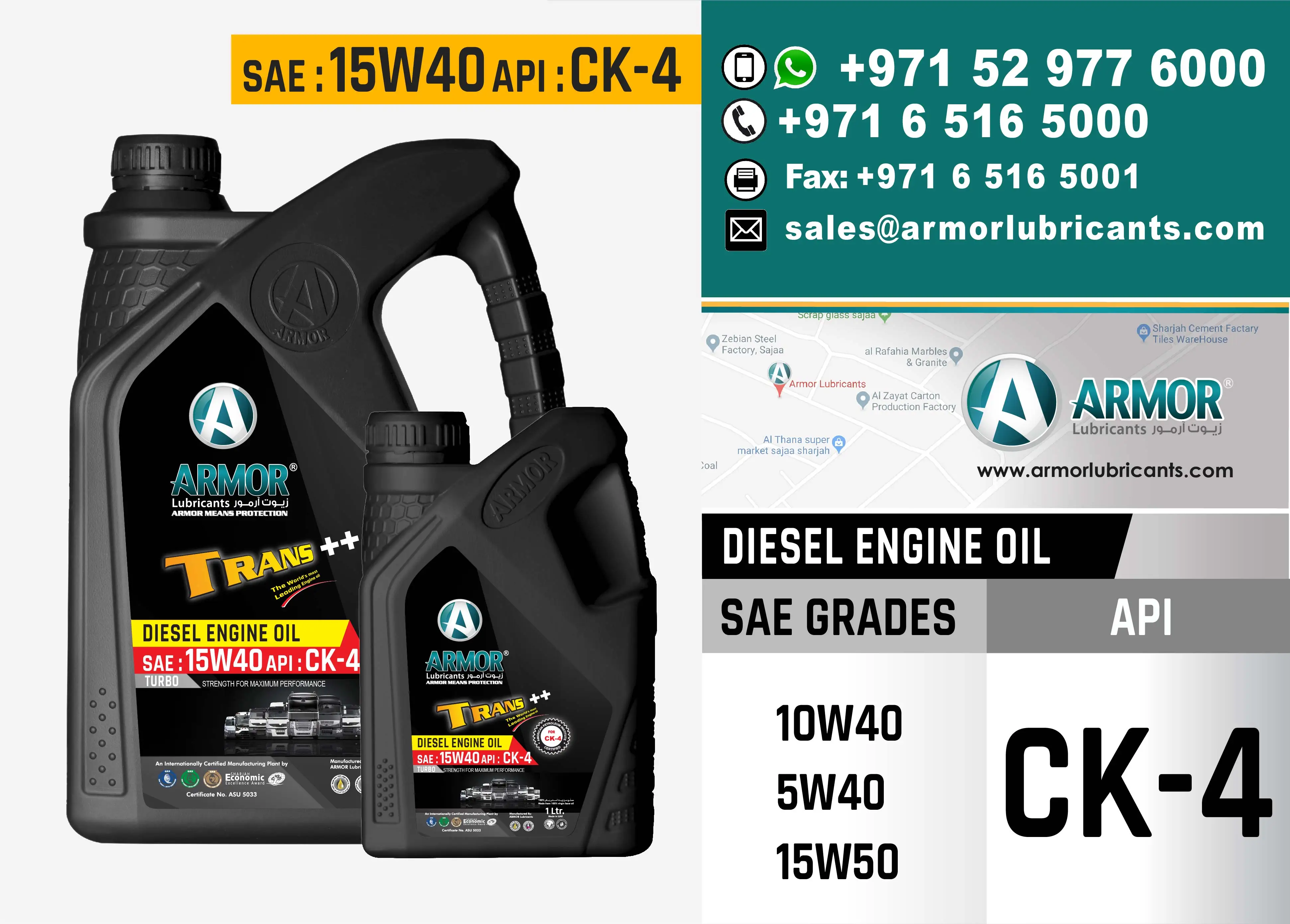 Truck Oil - 15W40 Fully Synthetic Diesel Engine Oil
