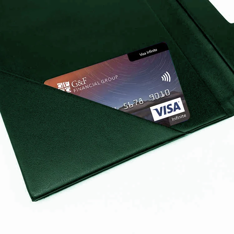 LED Leather Bill Folder - Perfect for Restaurants & Hotels