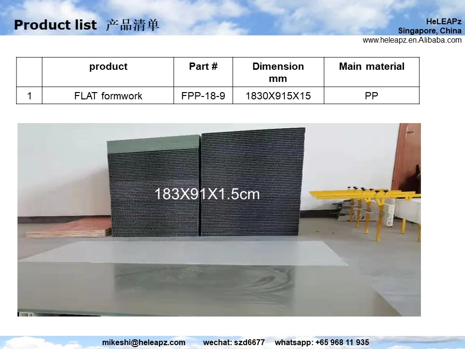 Flat Formwork - Efficient and Durable Construction Solutions