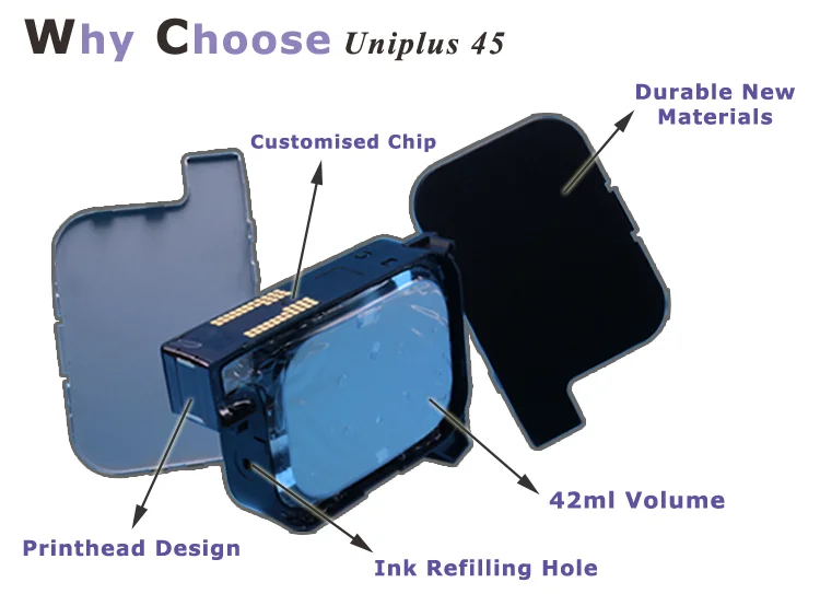 Compatible Hp45si HP2588 TIJ Solvent Ink Cartridge for Packaging