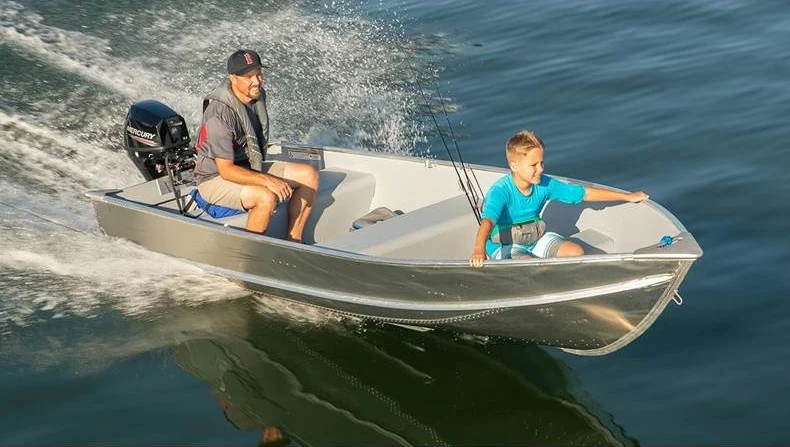 Ecocampor 14 Foot V-Hull Aluminum Fishing Boat - Durable, Lightweight ...