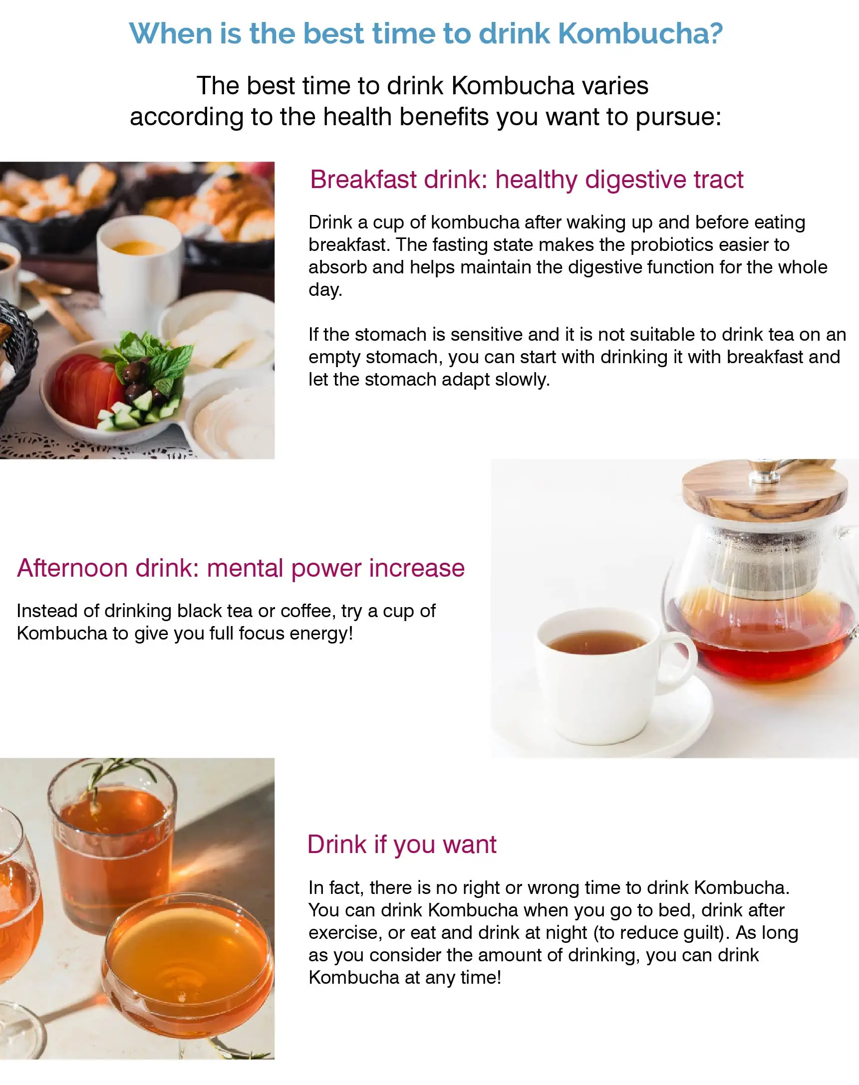 Kombucha Probiotic Detox Tea Power Supplement Instant Kombucha Tea ...