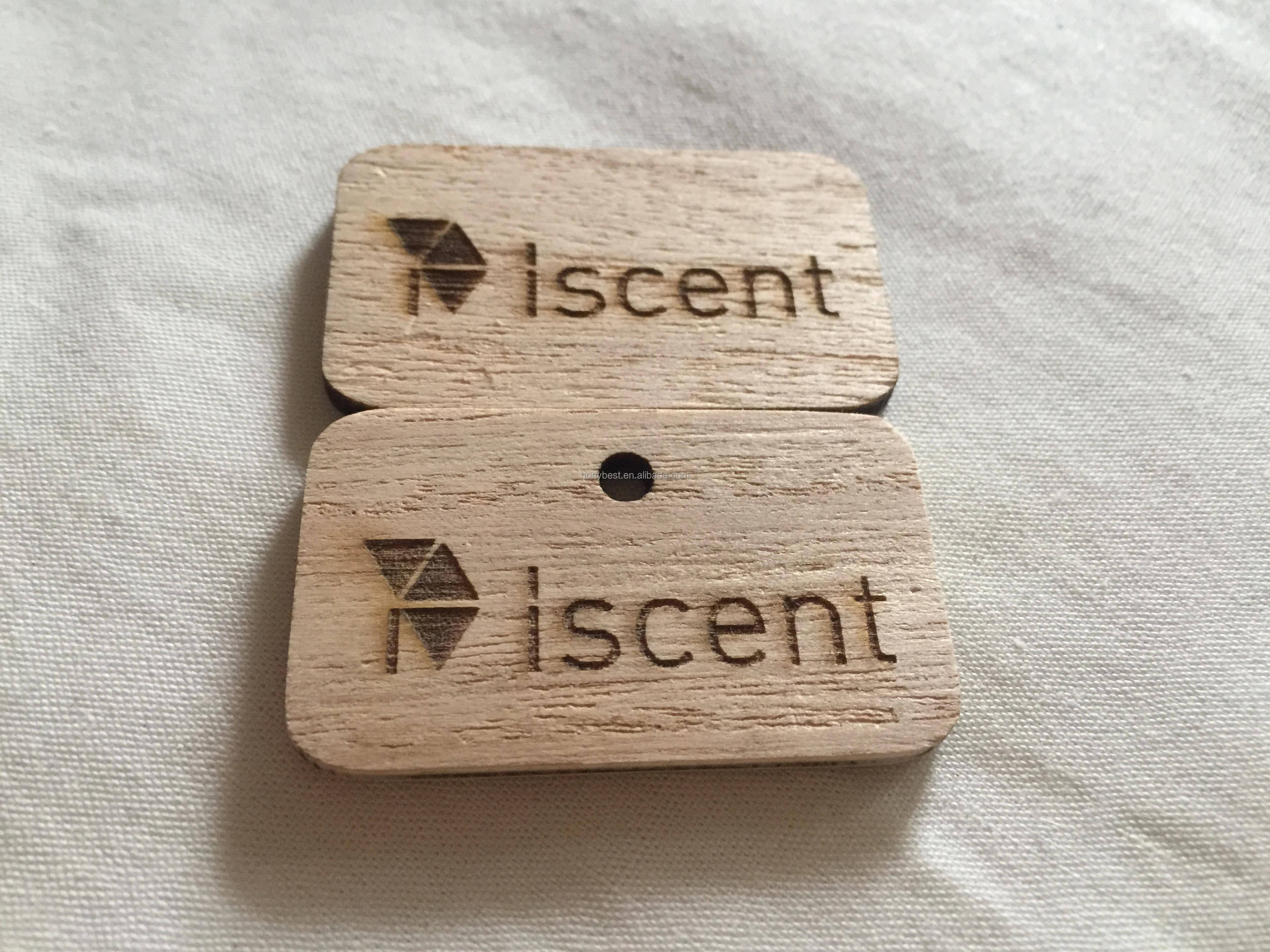 Custom Wooden Tags Laser Engraved Wood Token Sign Card Wood Label With ...