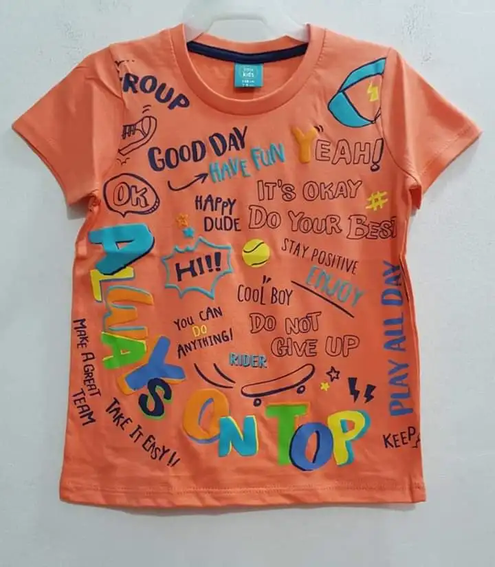 Overrun Garments Original Branded Labels Boys Short Sleeve Neck T ...