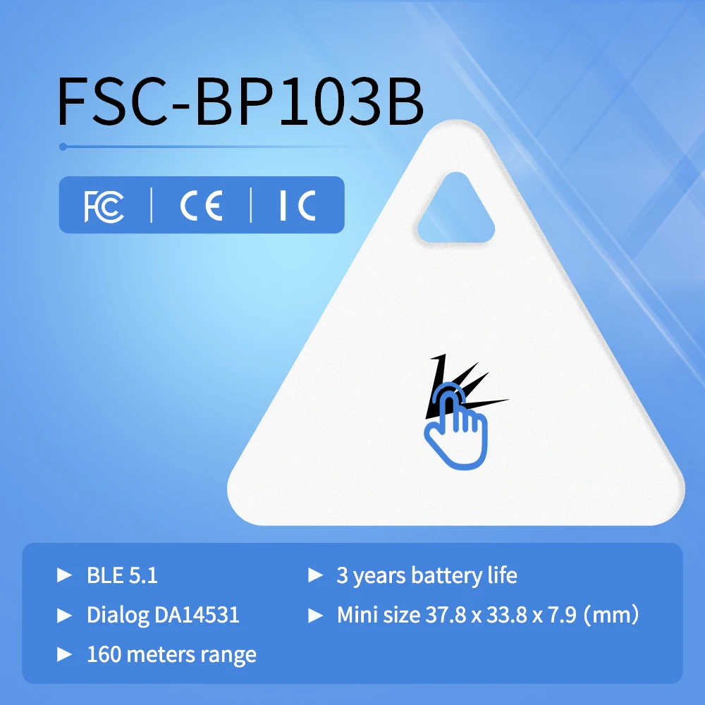 Feasycom Da14531 Low Power Consumption Bluetooth 5.1 Tracker Tag ...