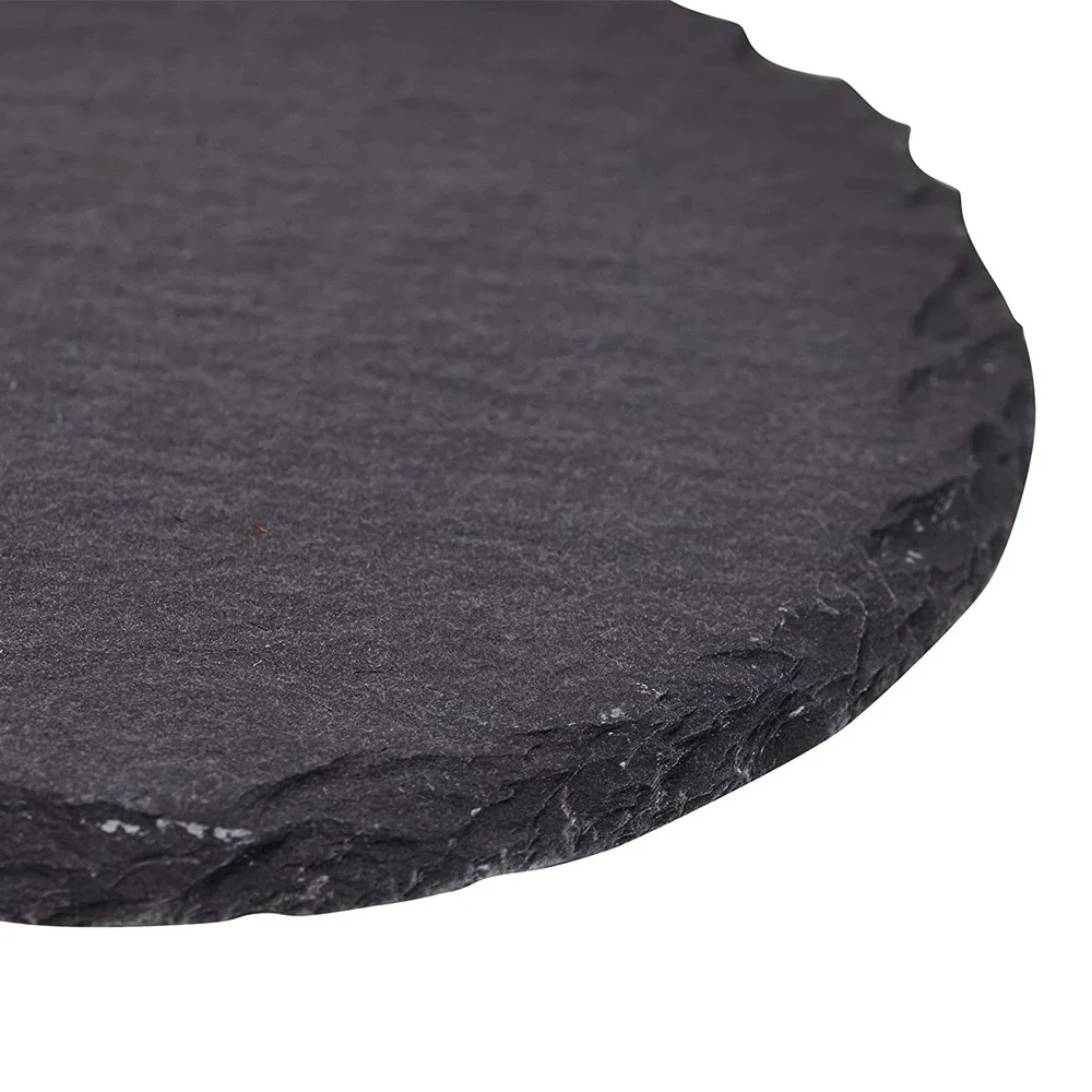 Wholesale Customized Black Blank Sublimation Print Stone Slate Coaster