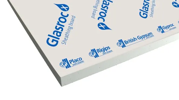 British Gypsum Glasroc X Gypsum Sheathing Board Glasroc Exterior Board ...