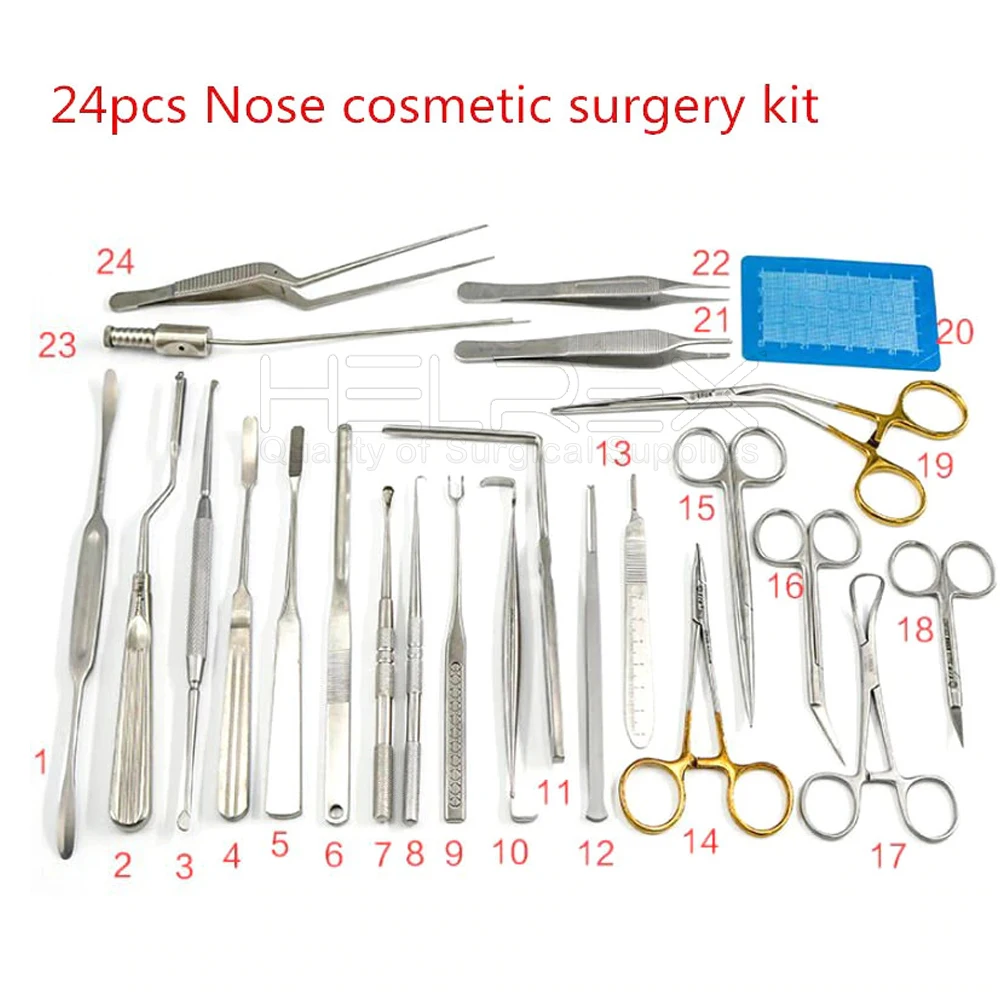 High Quality Rhinoplasty Instruments Set Nose Cosmetic Surgery Kit ...