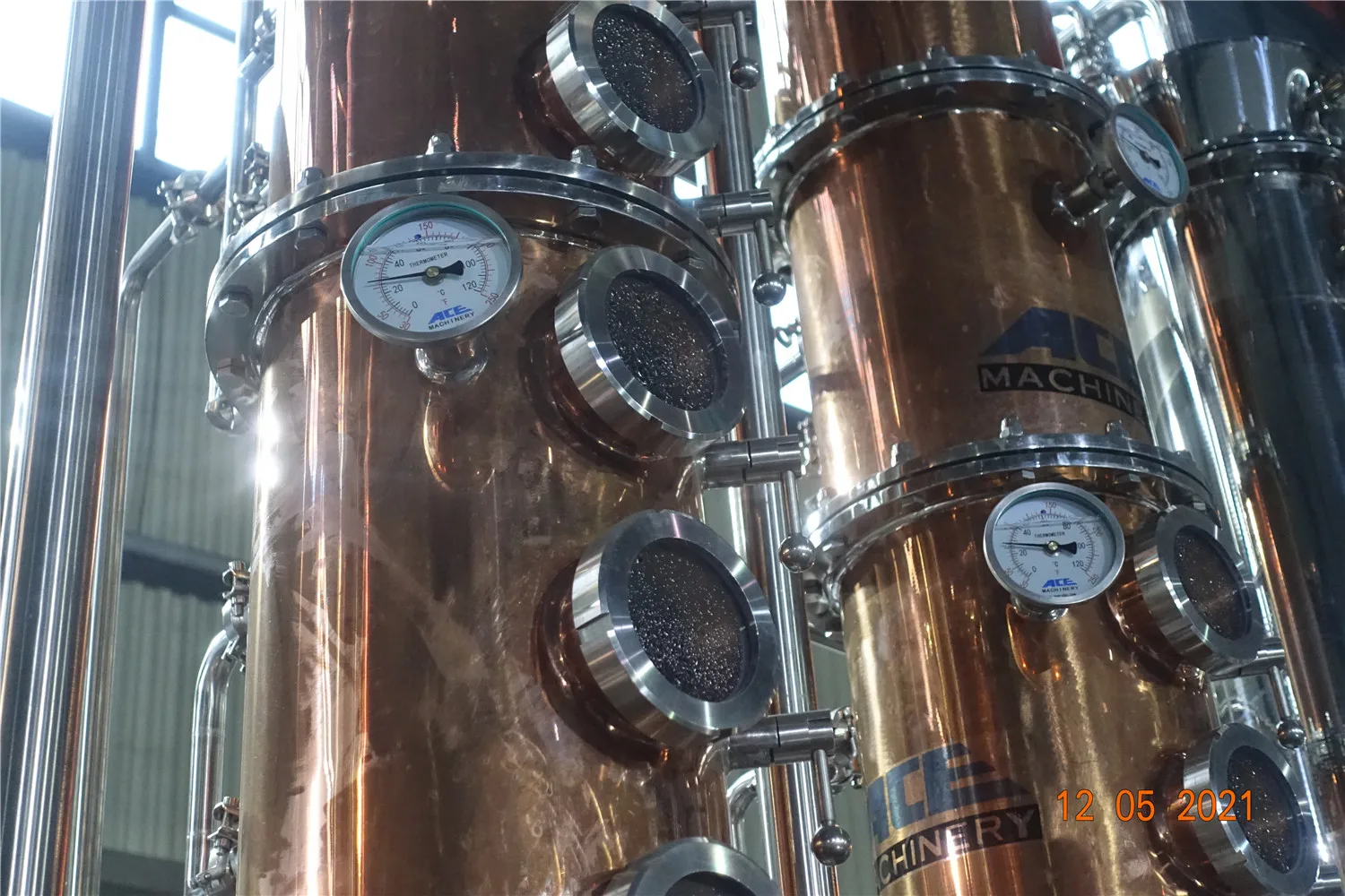 100l-5000l Rose Water Distilling Line Alembic Copper Distillation ...