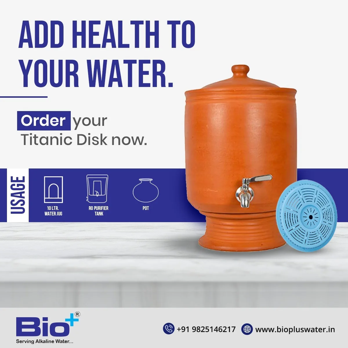 Beat Selling Ceramic Based Bio+ Titanic Disk Aa + Mineralising ...