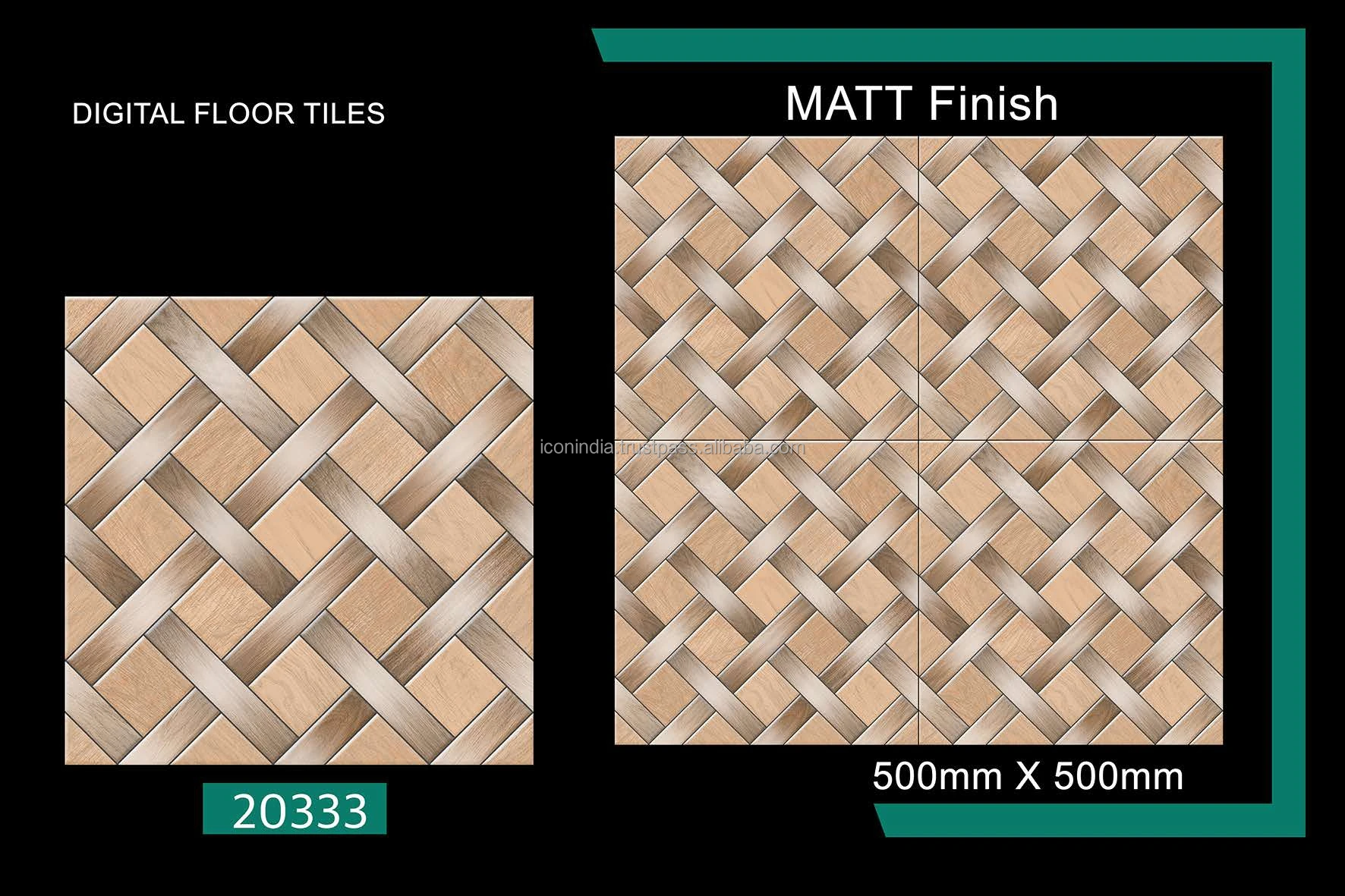 50 X 50mm Glossy Ceramic Floor Tiles - Durable & Stylish