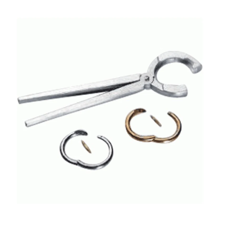 Stainless Steel Bull Nose Ring Applicator for Large Animals