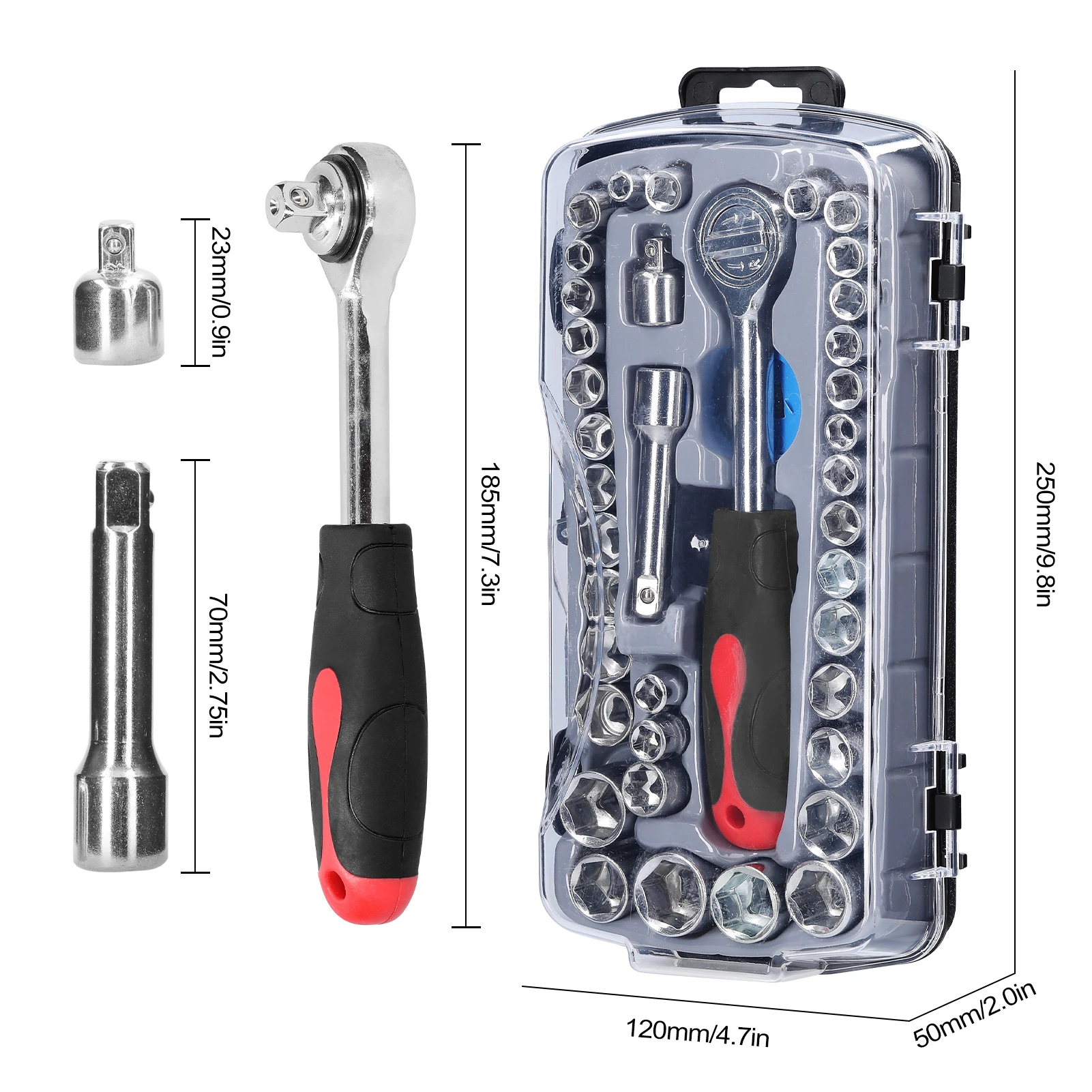 40 PCS Socket Set for Practical Motorcycle Repairs Tools