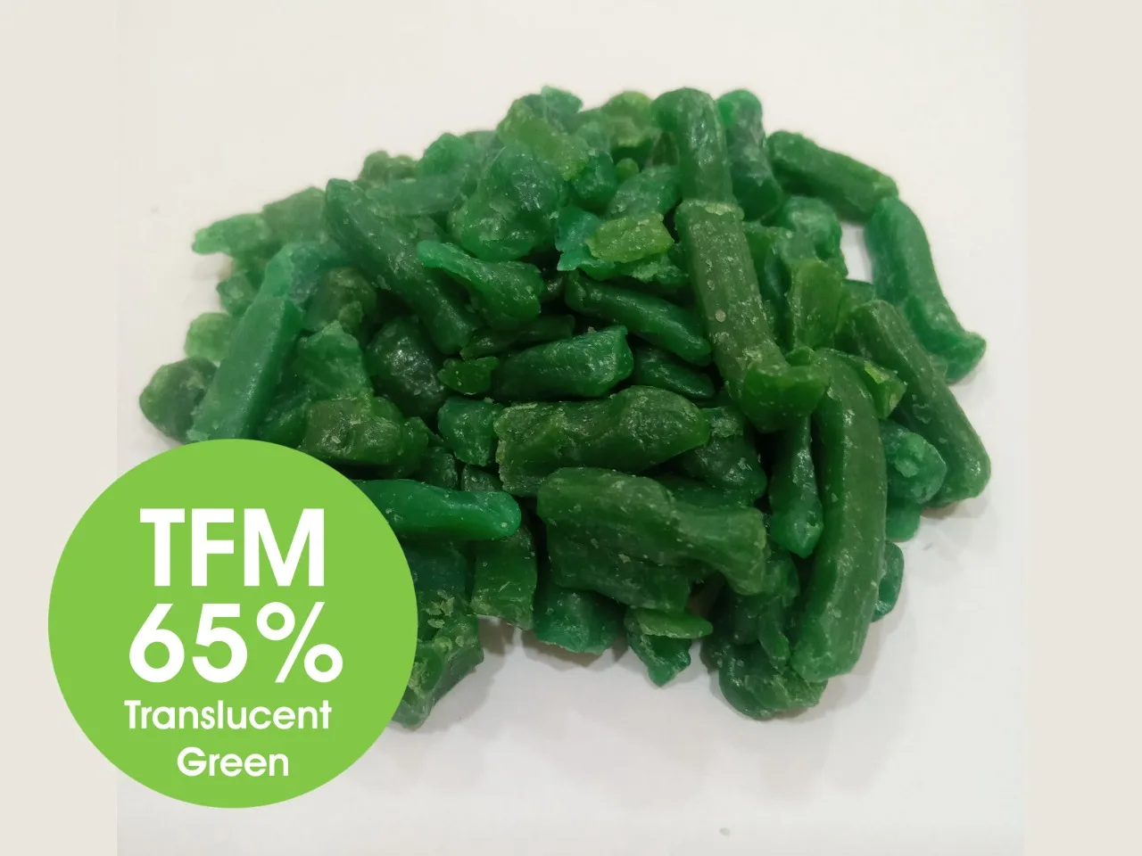 Translucent Green TFM 65% Purity Laundry Soaps Noodles