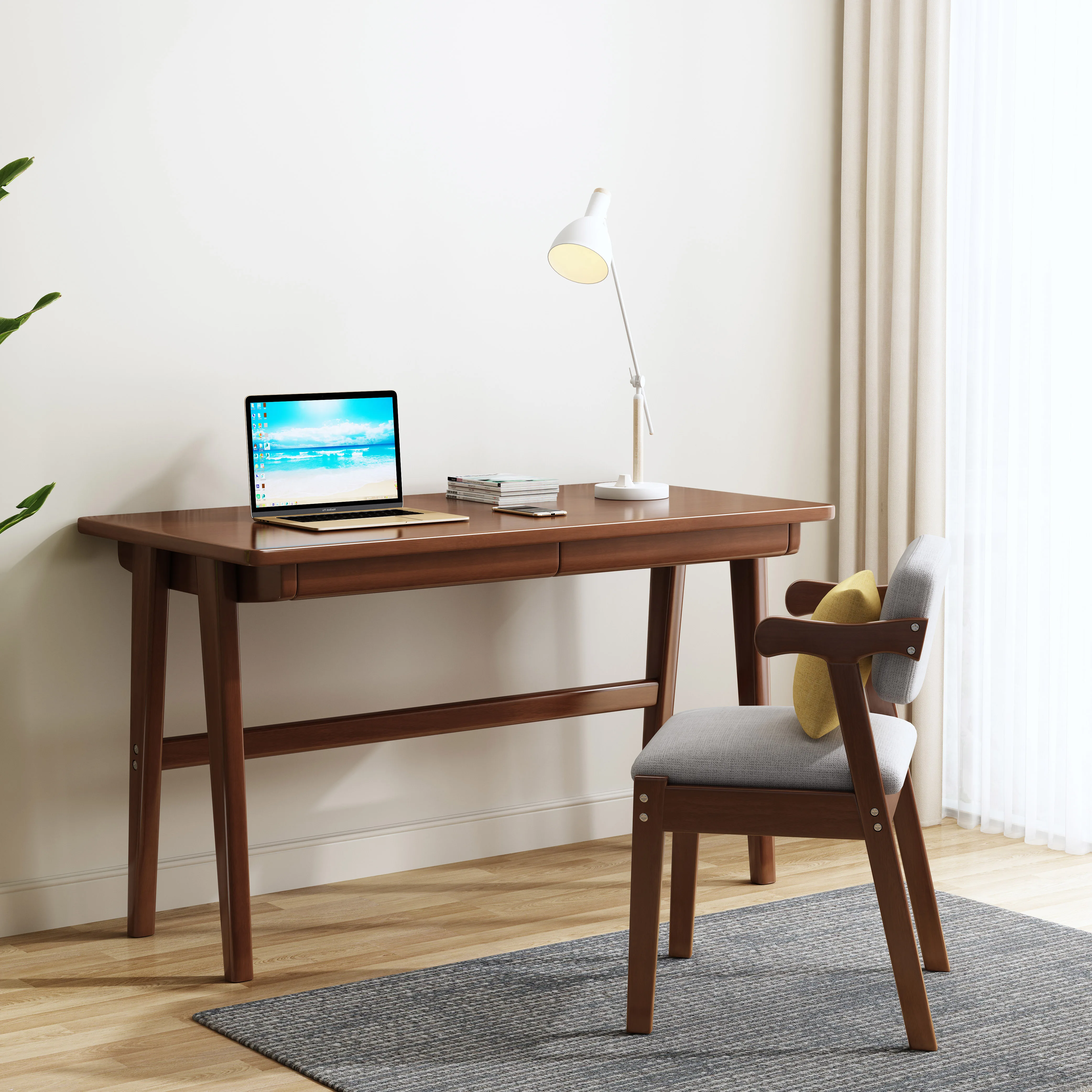 Modern Solid Wood Computer Desks - Stylish & Functional
